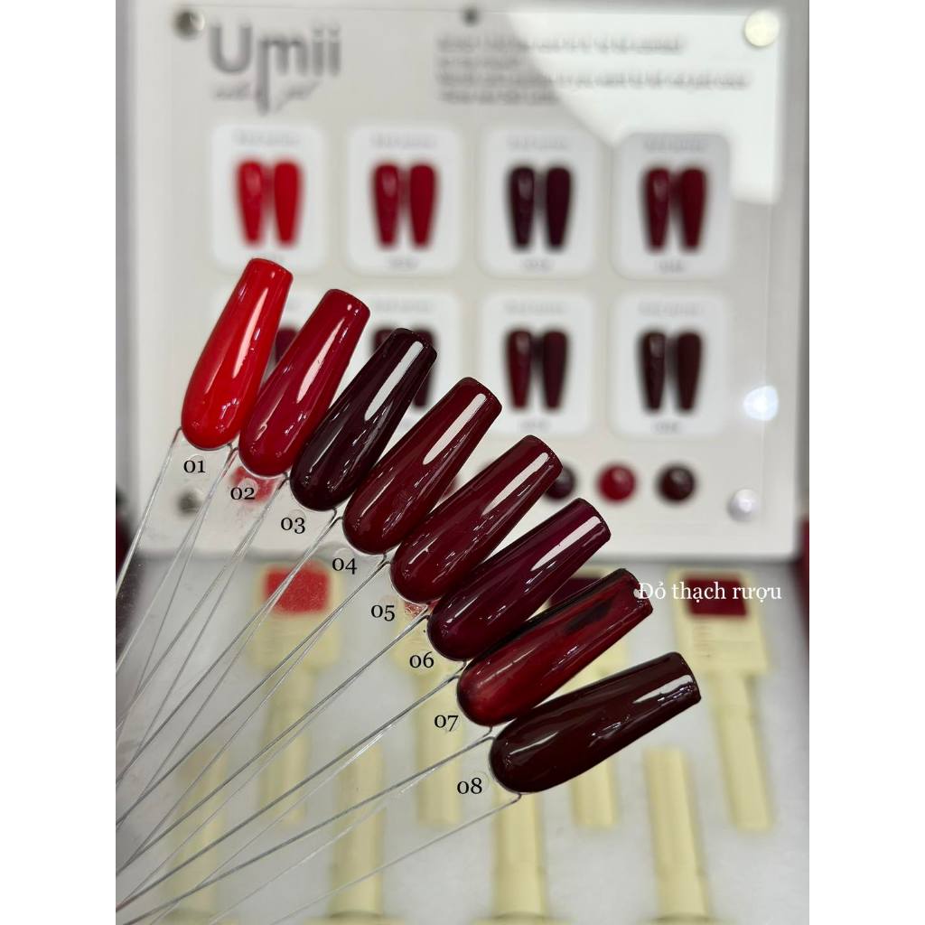 Sơn đỏ Umii 8 màu - Lẻ chai | Shopee Việt Nam