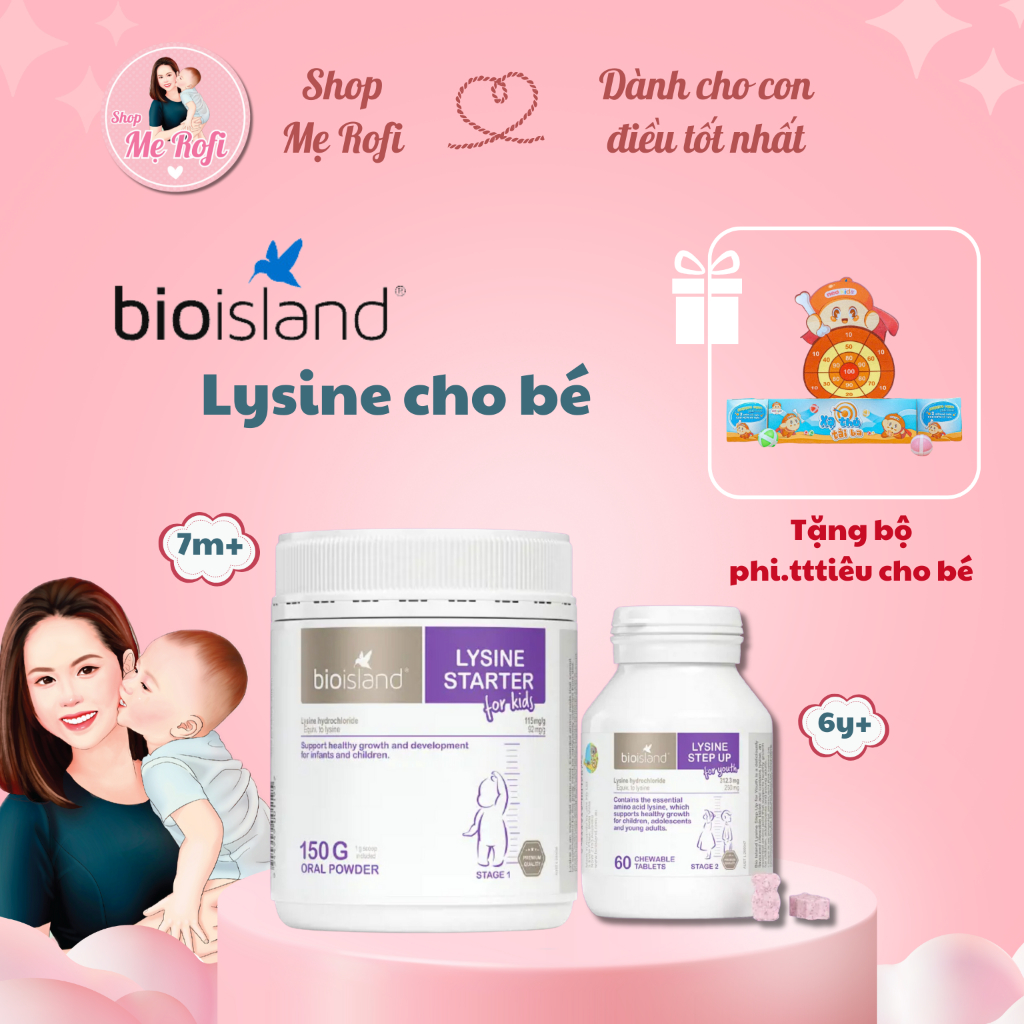 Lysine BioIsland Hỗ Trợ Tăng Chiều Cao Bio Island Cho Bé - Mẹ Rofi | Shopee Việt Nam