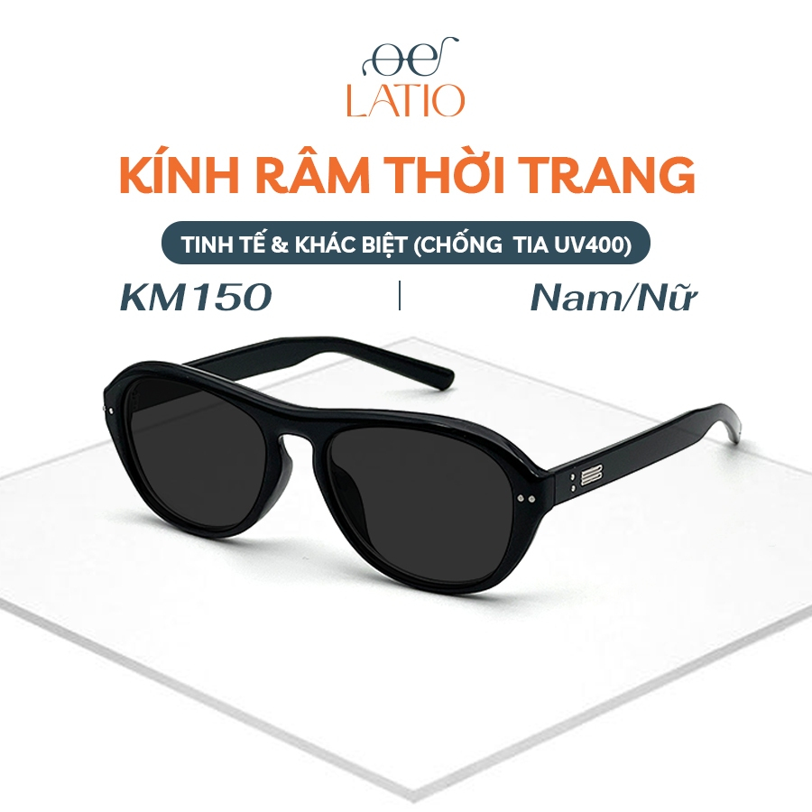 Kính râm nam nữ Latio, kính mát cá tính chống tia UV, nhiều màu sắc trẻ trung - KM150 | Shopee ...
