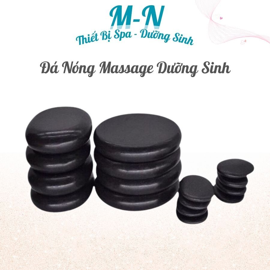 Đá Nóng Massage Body Đá tròn, Oval Spa Đông Y Massa Mặt Đả Thông Kinh ...