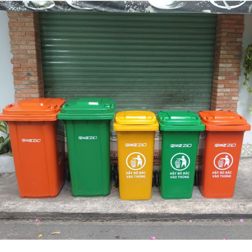 Thùng rác nhựa 60L, 120L, 240L KENZIO có nắp chống bay mùi | Shopee Việt Nam