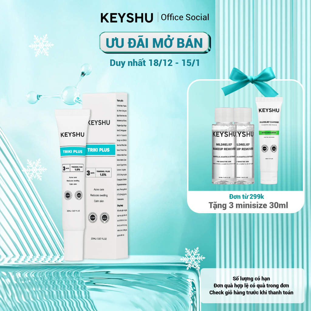 Serum Giảm Mụn Triki Plus KEYSHU Làm Dịu Da, Giảm Sưng Viêm Mụn Giúp ...