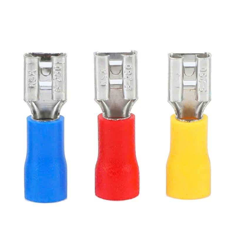 Đầu cos ghim dẹp đực cái bằng đồng 100cái, cốt bấm nối dây điện cắm ...