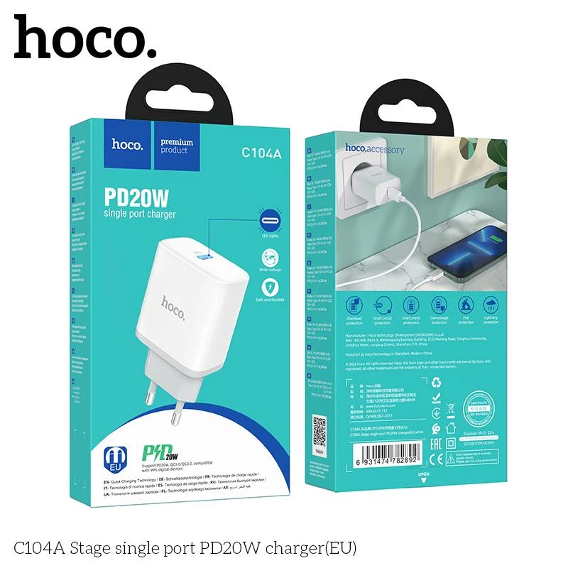 Củ Sạc Hoco C104A 20w | Shopee Việt Nam