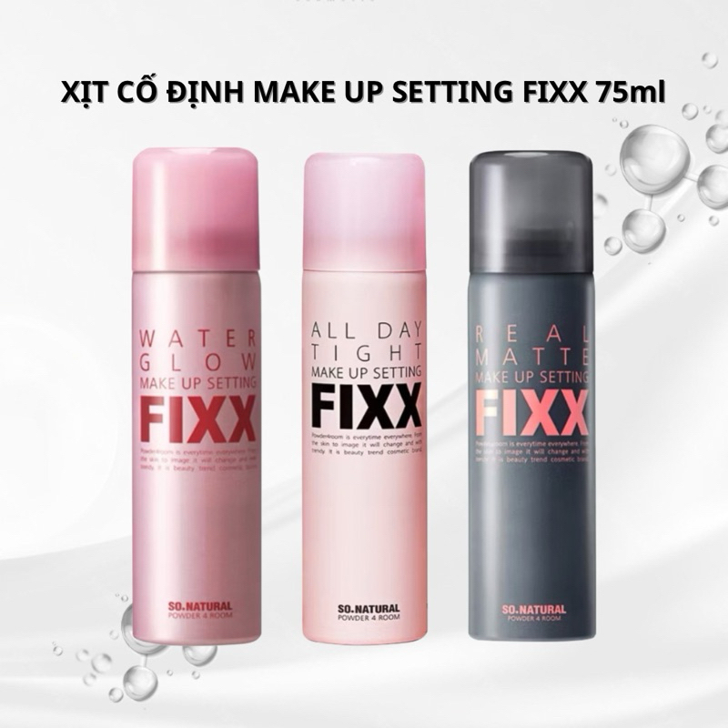 [Có Hỏa Tốc] Xịt Khóa Nền So Natural All Day Tight Make Up Setting Fixx ...