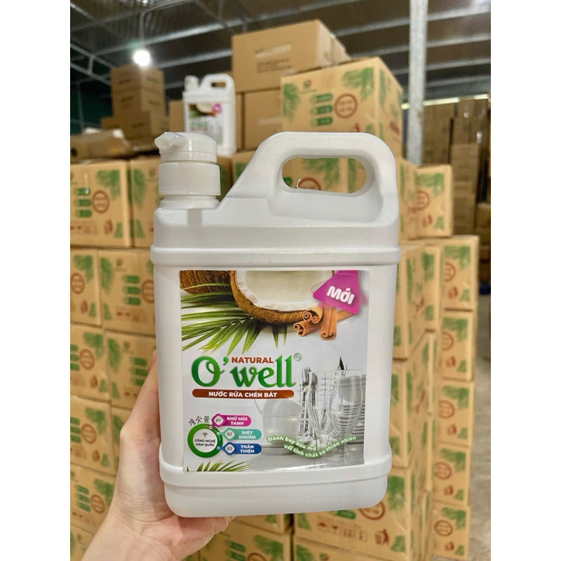 Nước rửa chén Owell can 1,8 lít | Shopee Việt Nam