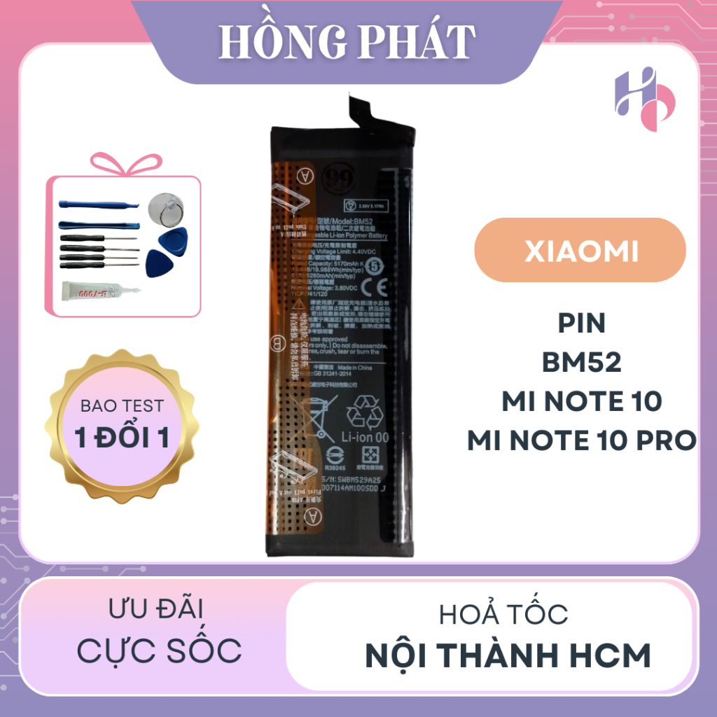 PIN XIAOMI - MI NOTE 10 / MI NOTE 10 PRO / MI NOTE 10 LITE / CC9 PRO ...