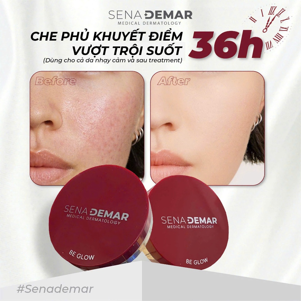 2-5 hộp Phấn nước cushion sena demar be glow cushion che phủ khuyết ...