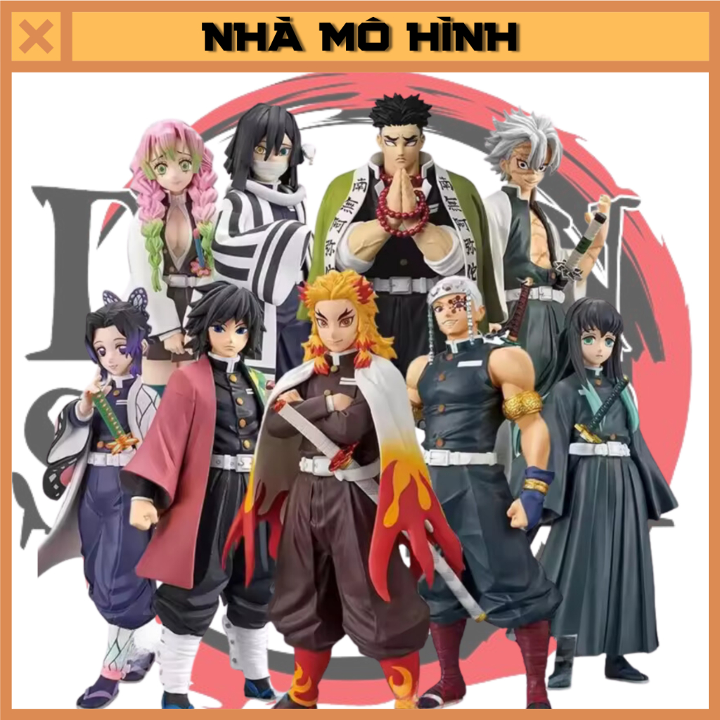 Mô hình Kimetsu No Yaiba Tanjiro Nezuko Zenitsu Inosuke Tomioka Giyuu ...