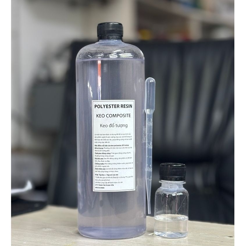 Keo đổ tượng,Polyester Composite,1kg tặng kèm xúc tác,ống bóp | Shopee ...
