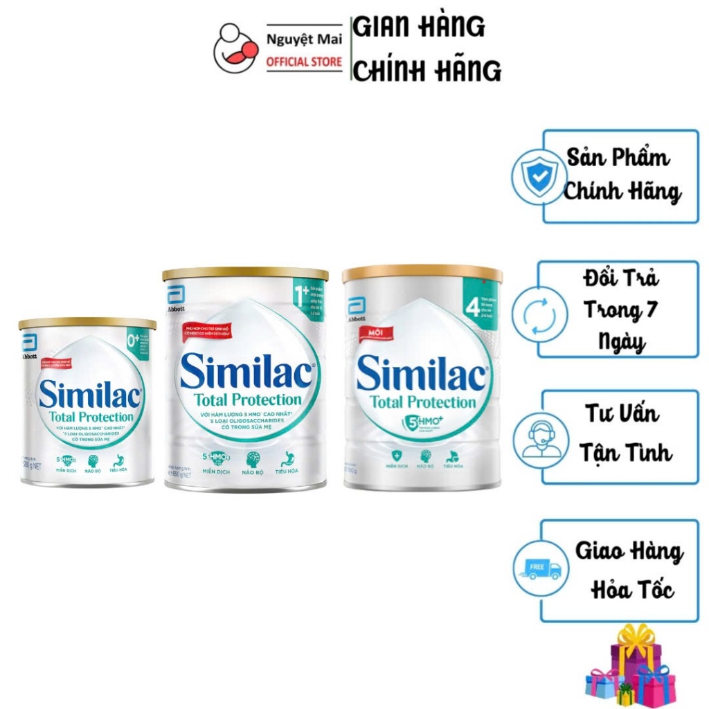 Sữa Bột Abbott Similac Total Protection số 0+ 380g - số 1+/ 2+ 850g cho ...