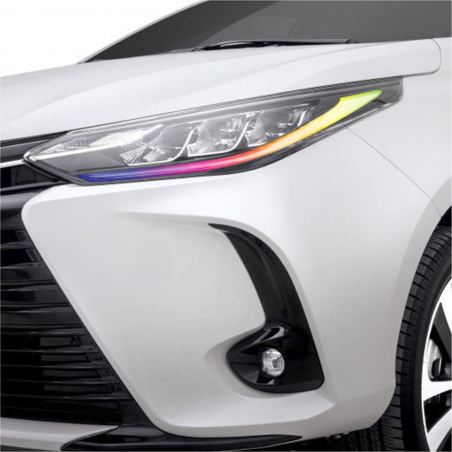 Tem dán đèn vios 2021 - 2022, Decal dán đổi mầu đèn xe toyota vios ...