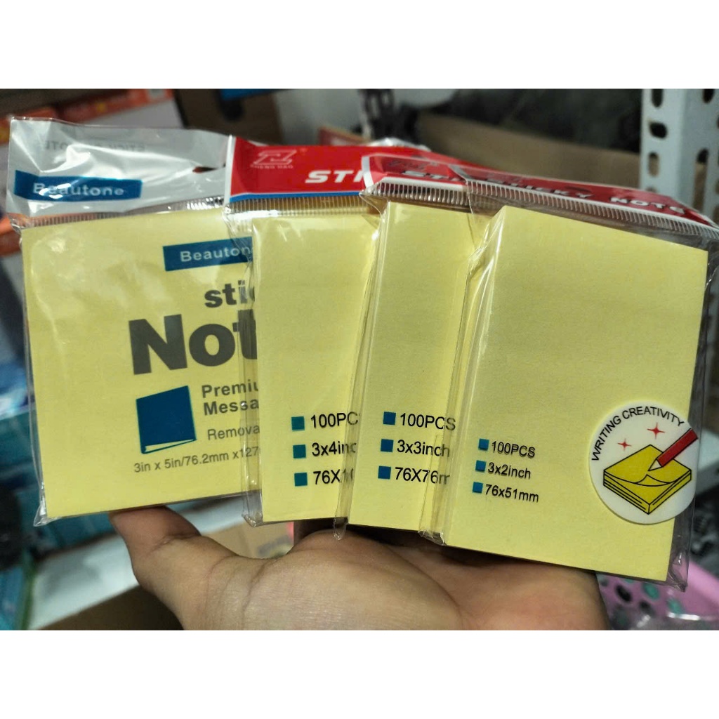 [RẺ NHẤT SÀN] Combo 3 xấp (1 xấp =100 tờ) Giấy Ghi Nhớ Giấy Note Vàng ...