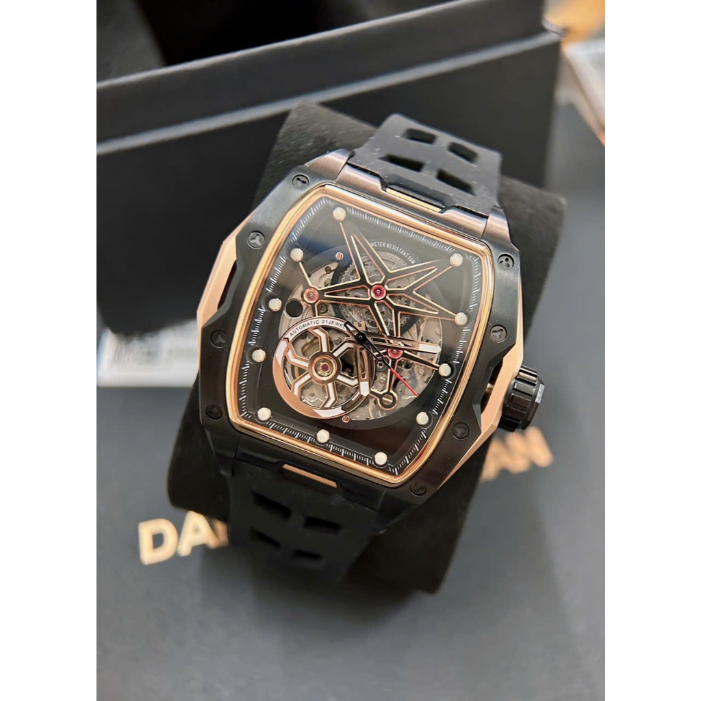Đồng Hồ Nam Chính Hãng Daniel Gorman DG8166 Skeleton Automatic , Size ...