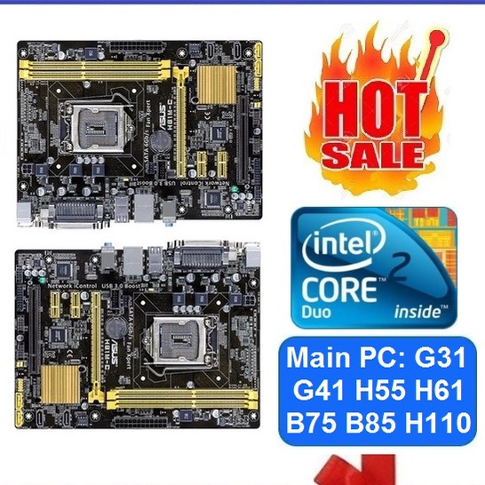 Main PC G31 G41 H55 H61 H81 B75 B85 B150 H110 đầy đủ các đời giá tốt | Shopee Việt Nam