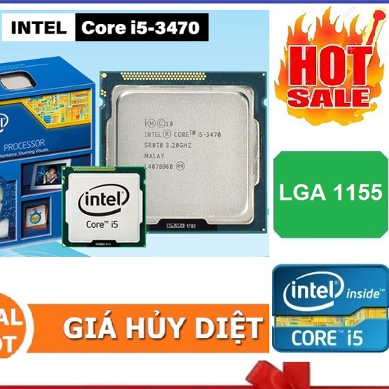 CPU i7 3770, i7 2600, i5 3470, i5 2400, i3 2100/2120 socket 1155 lắp ...
