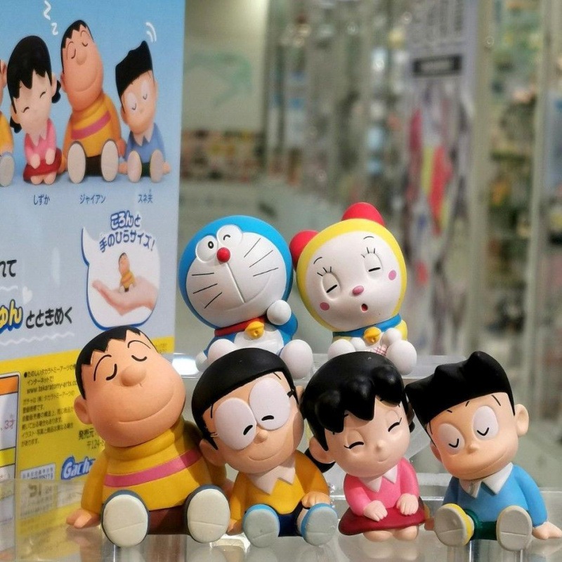 mua 5 tặng 1 [ Hỏa tốc HCM ] Set 6 mô hình Doraemon Nobita Shizuka ...