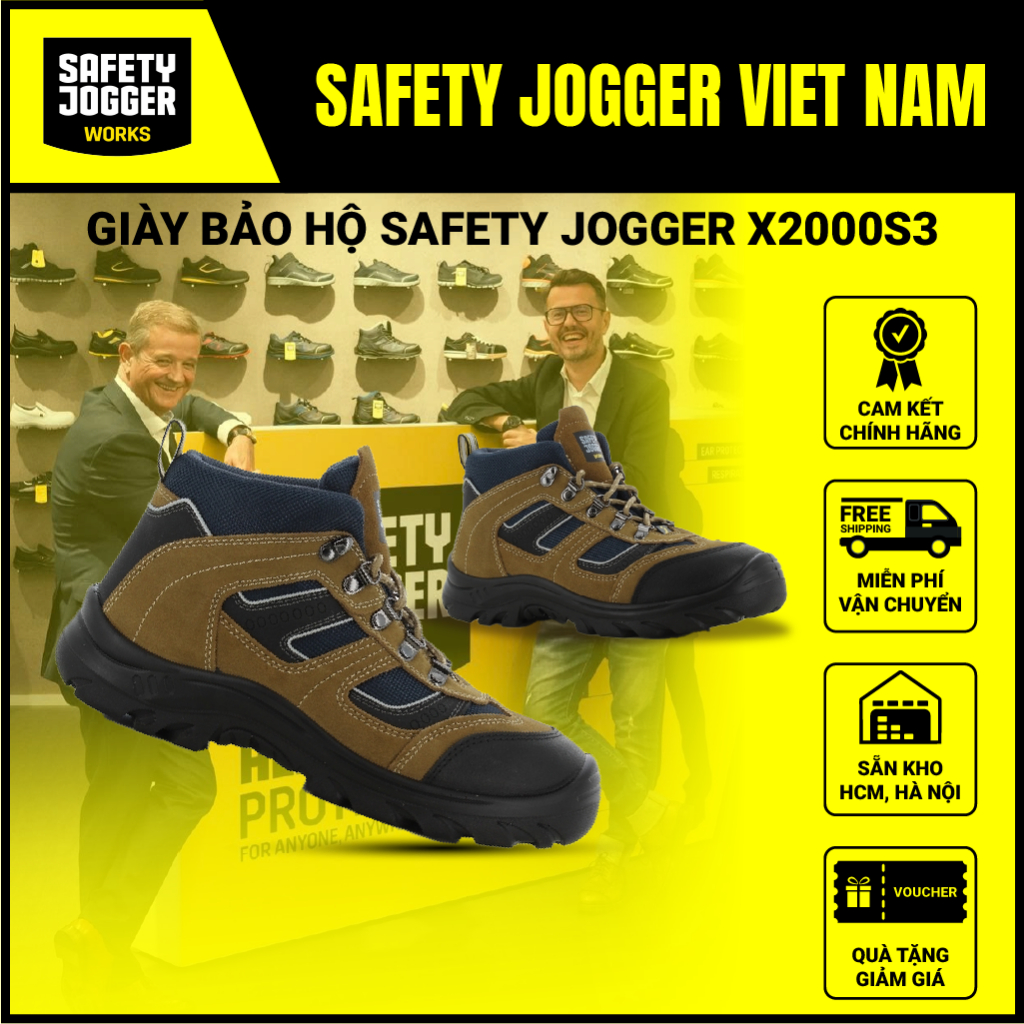 [CHÍNH HÃNG] Giày Bảo Hộ Safety Jogger X2000 Cao Cổ , Chống Va Đập ...