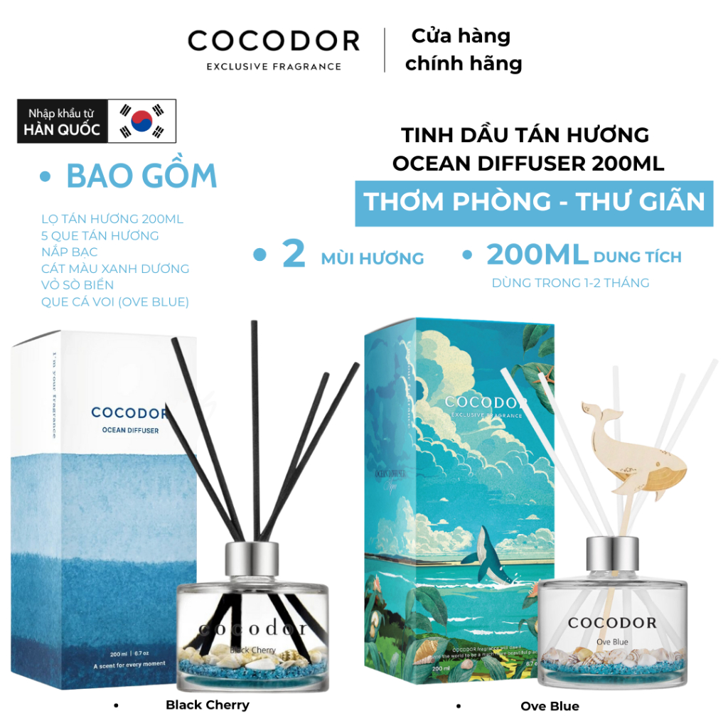 [Bao bì mới] Tinh Dầu Tán Hương Phiên Bản Đại Dương Cocodor Ocean Diffuser 200ml | Shopee Việt Nam