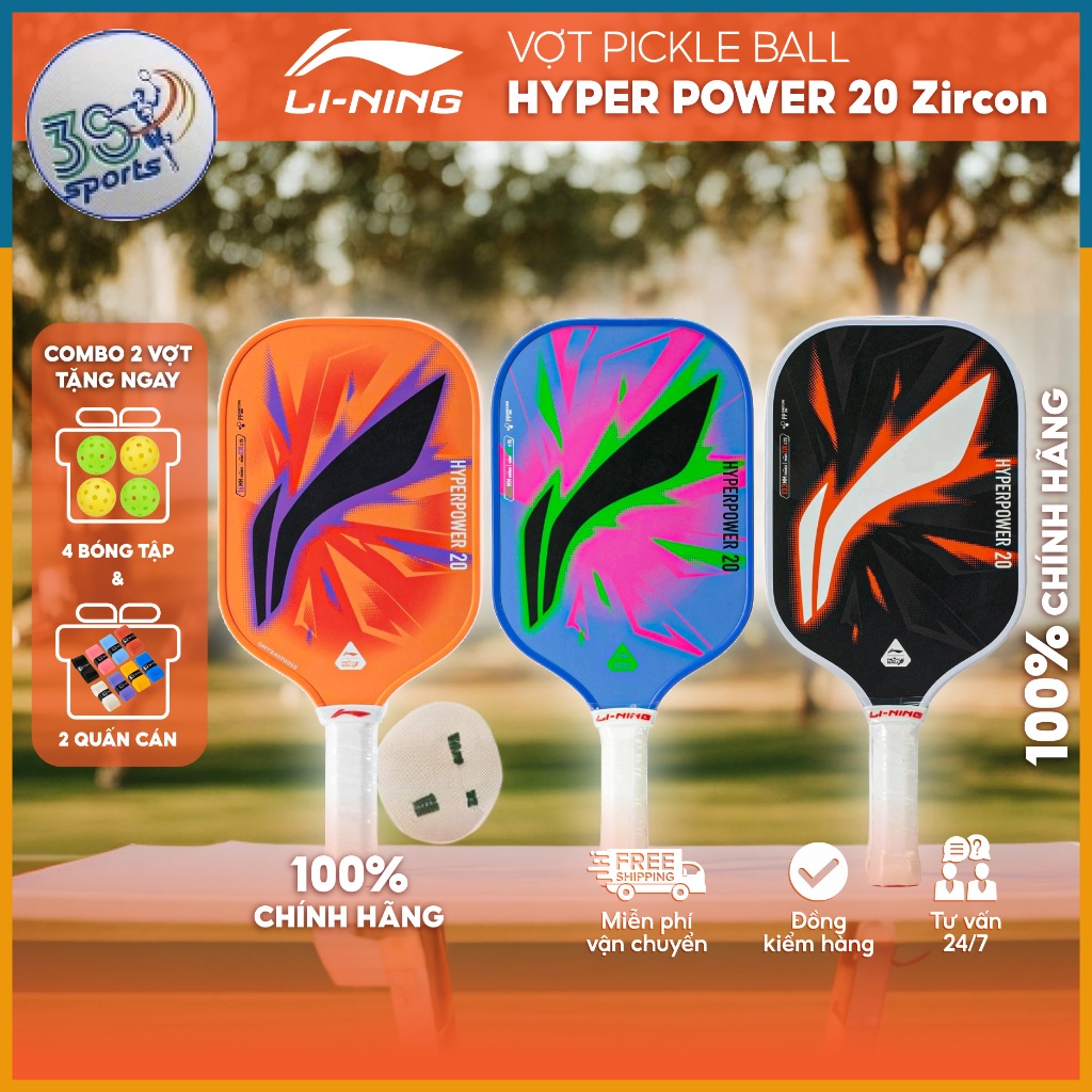 Vợt Pickleball Lining Hyper Power 20 Chính Hãng - Chất Lượng Cao + Tặng ...