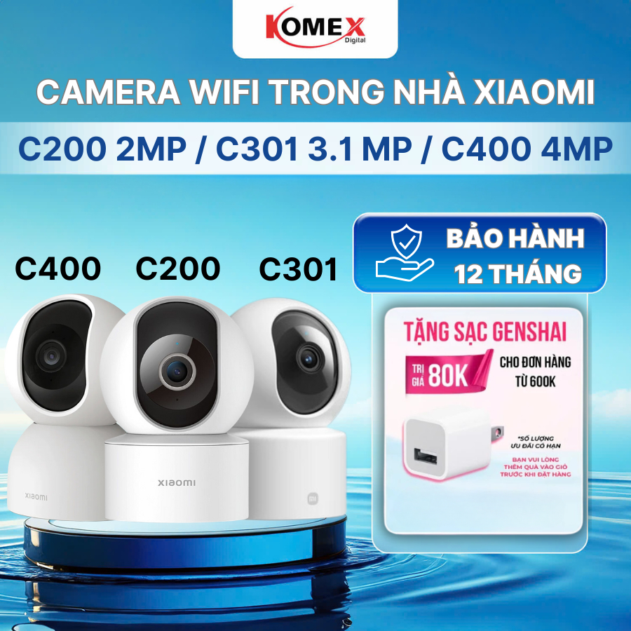 Camera IP Wifi Trong Nhà Smart Camera C200/C300/C400 Xoay 360 Độ FullHD ...