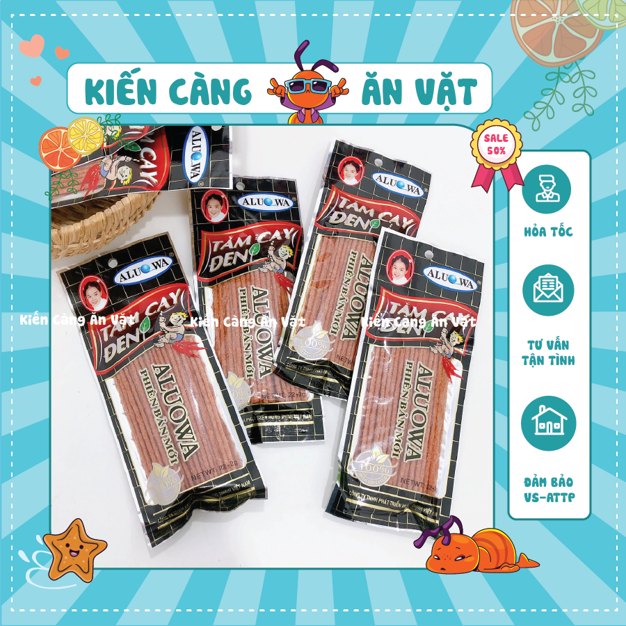 (COMBO 5 GÓI) Snack Tăm Cay Đen Aluowa Đặc Biệt Trẻ Em - Snack Hình Tăm ...