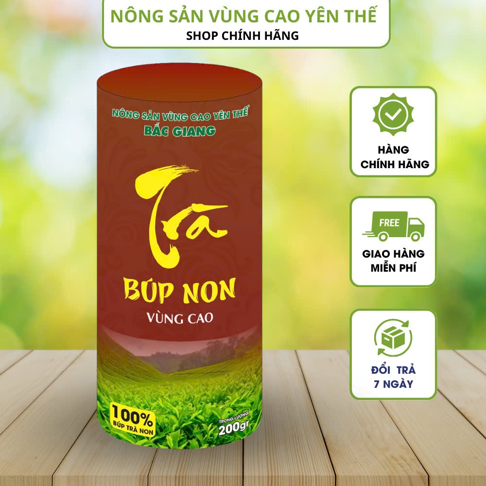 trà búp non yên thế nông sản yên thế (200g) | Shopee Việt Nam