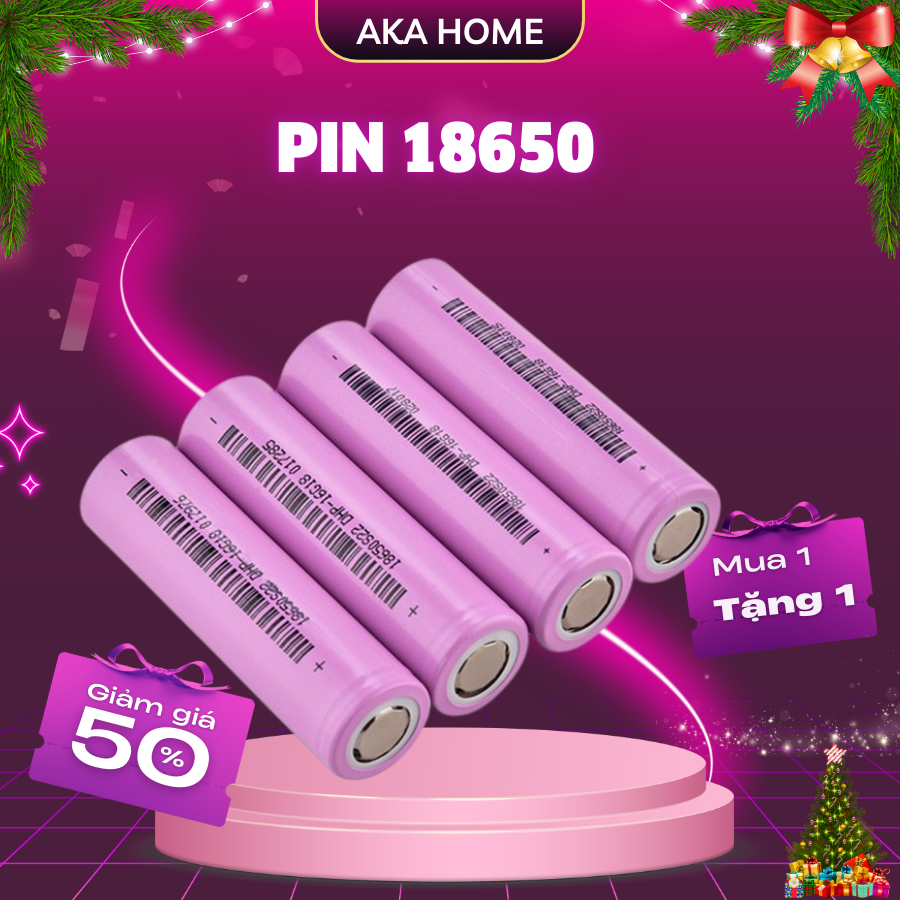Pin 18650 Lithium 3.7V Đầu Bằng, Dung Lượng Cao 600mAh - 2000mAh ...