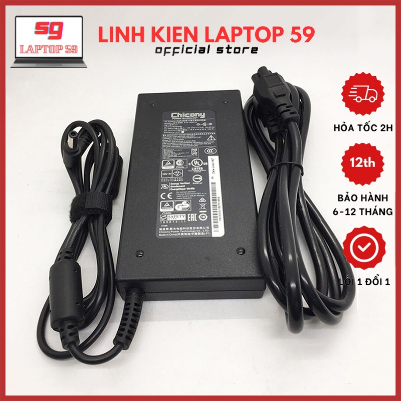 Sạc Laptop Gaming MSI 20V-9A /9.23180W Chicony Delta -Bảo Hành 12 tháng ...