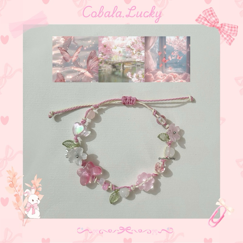 |COBALA| Vòng tay dây rút handmade • Khu vườn cổ tích | Shopee Việt Nam