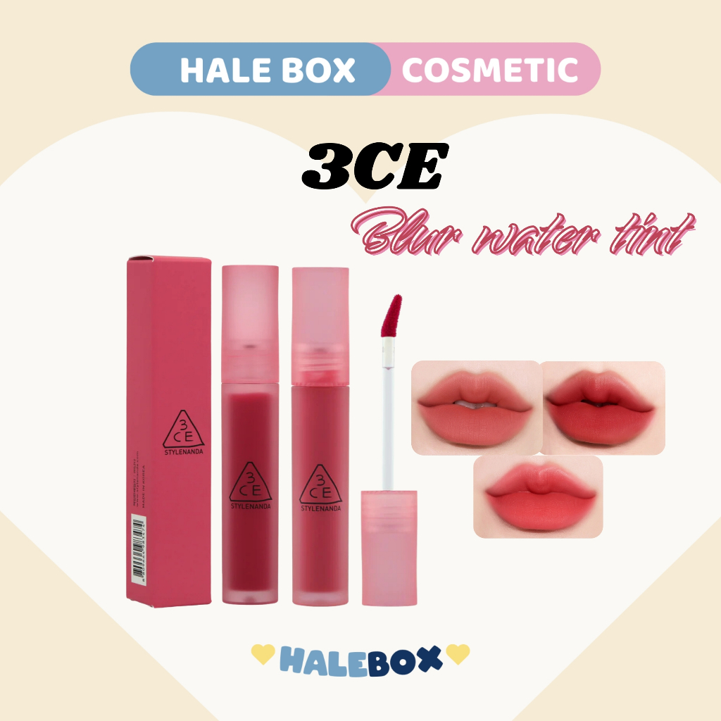 Son Kem 3CE Blur Water Tint 4.6g (Sepia - Laydown - Early Hour - Chasing Rose) | Shopee Việt Nam