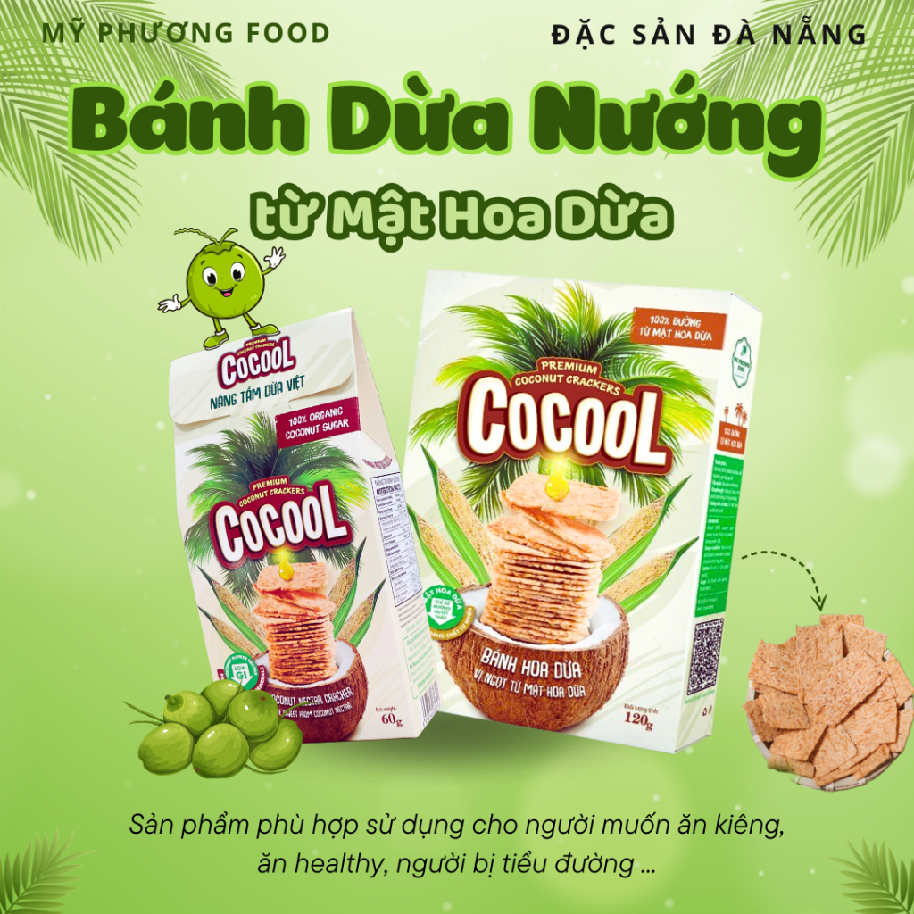 Bánh Dừa Nướng COCOOL Cao Cấp từ Mật Hoa Dừa - Đặc Sản Đà Nẵng, Mỹ ...