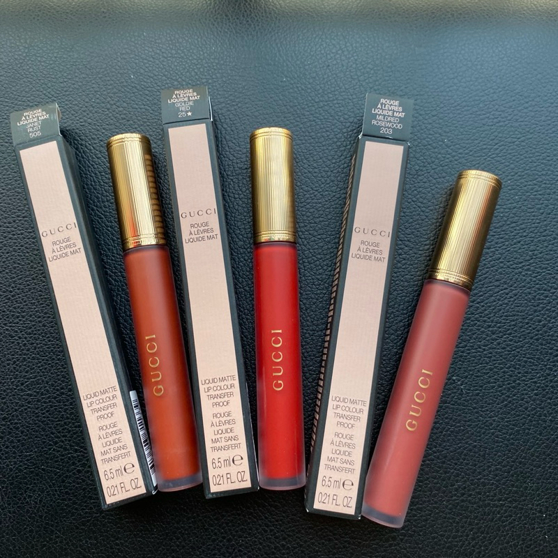 SON GUCCI LIQUID MATTE 25, 505, 203, 208 fullsize fullbox | Shopee Việt Nam