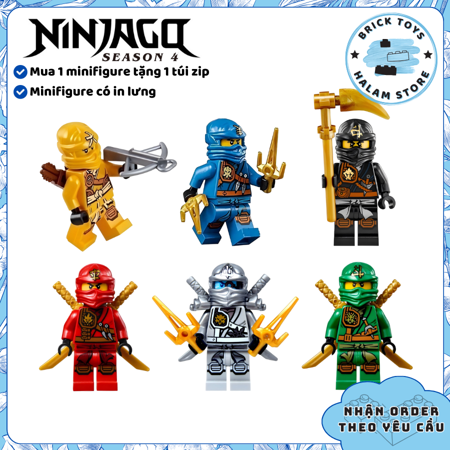 [Có sẵn] Đồ chơi có sẵn minifigures Ninjago season 4 - Mô hình lắp ghép ...