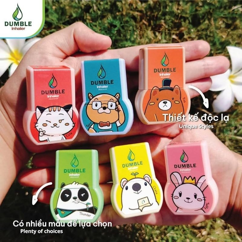 1 Ống hít thông mũi 2 đầu thảo dược Thai Herb Double Inhaler Dumble ...