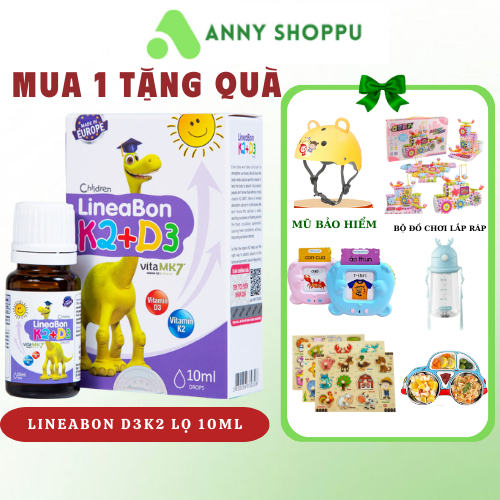 LineaBon Vitamin D3K2, LineaBon K2+D3, giúp bổ sung D3K2 cho bé, tăng ...