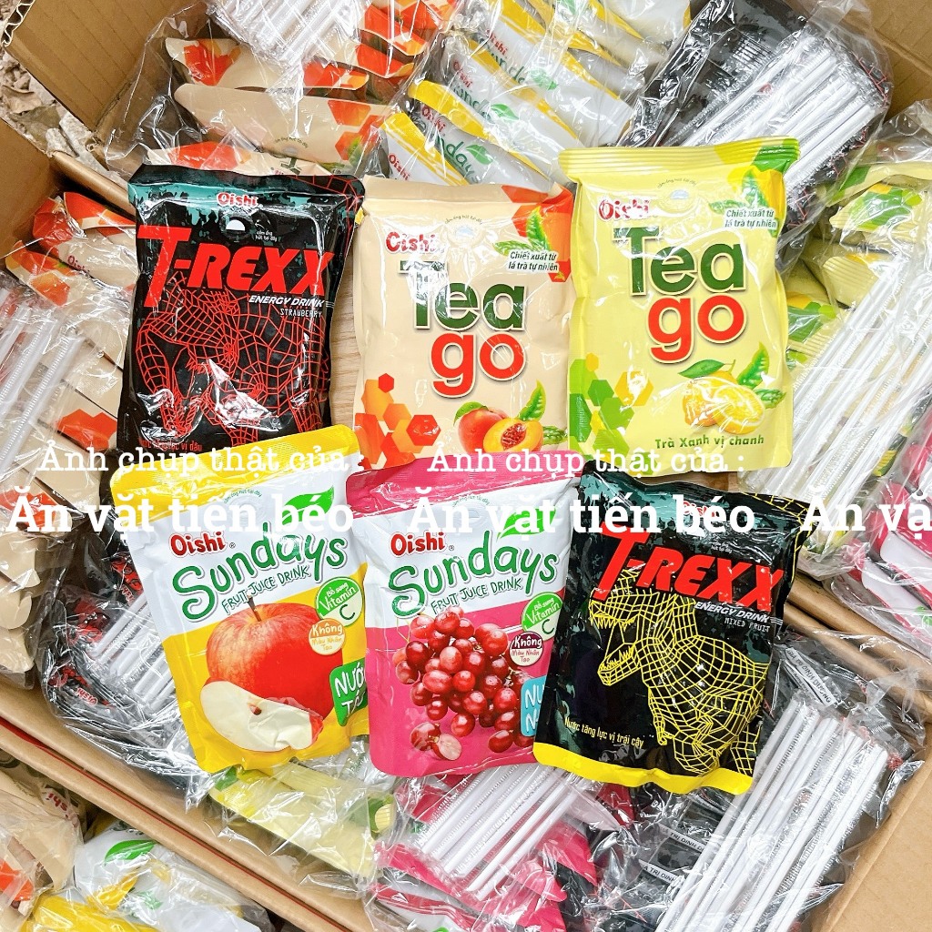 Sỉ 1 thùng 50 túi nước oishi mix 5 vị khác nhau, nước oishi Tea Go đủ ...