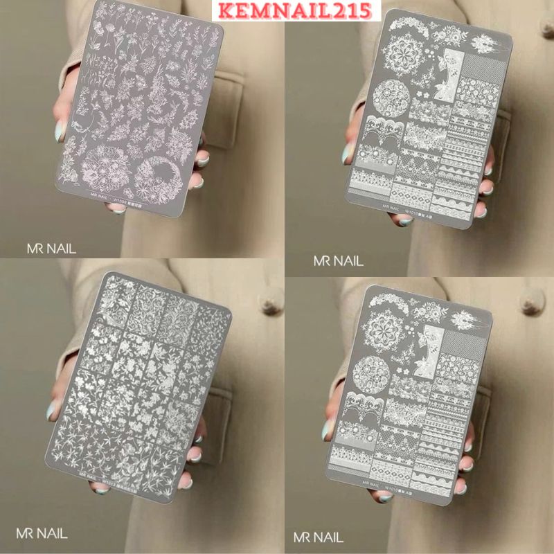 Khuôn in móng tay Mr.nail chính hãng và con dấu đa dạng mẫu W1006 đến ...