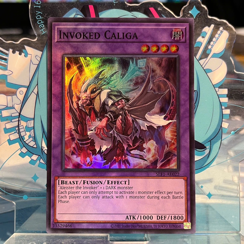 [ Bài Yugioh Chính Hãng ] SLF1-AE022 Invoked Caliga - Super Rare ...