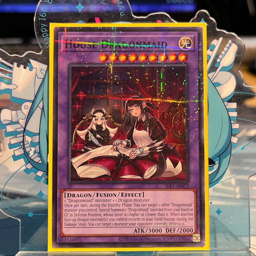 [ Bài Yugioh Chính Hãng ] SLF1-AE072 House Dragonmaid - Common Parallel (Alternate Art) | Shopee ...