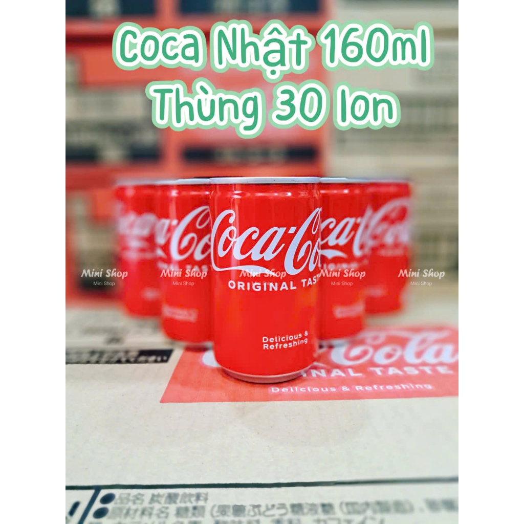 Nước Ngọt Coca Nhật Mini 160ml ( Thùng 30 lon) | Shopee Việt Nam