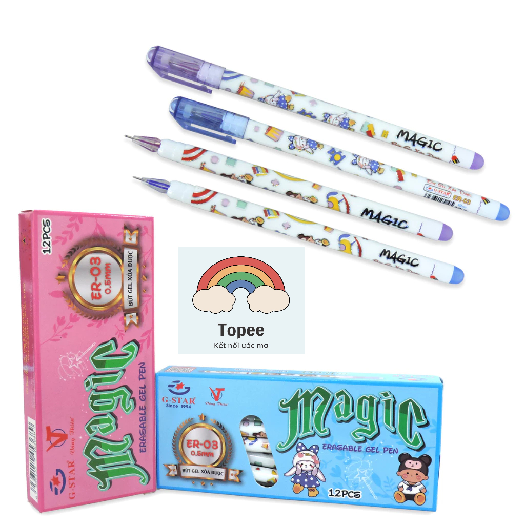 [FREESHIP-ER03] HỘP 12 Cây Viết Gel Nước / Bút GEL XOÁ ĐƯỢC G-Star/Gstar ER-03 / ER3 / ER 03 ...