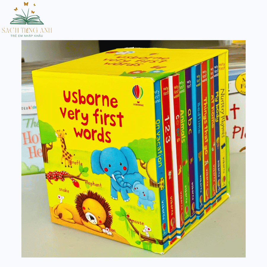 Sách - Usborne very first words 10 cuốn + File Mp3 | Shopee Việt Nam