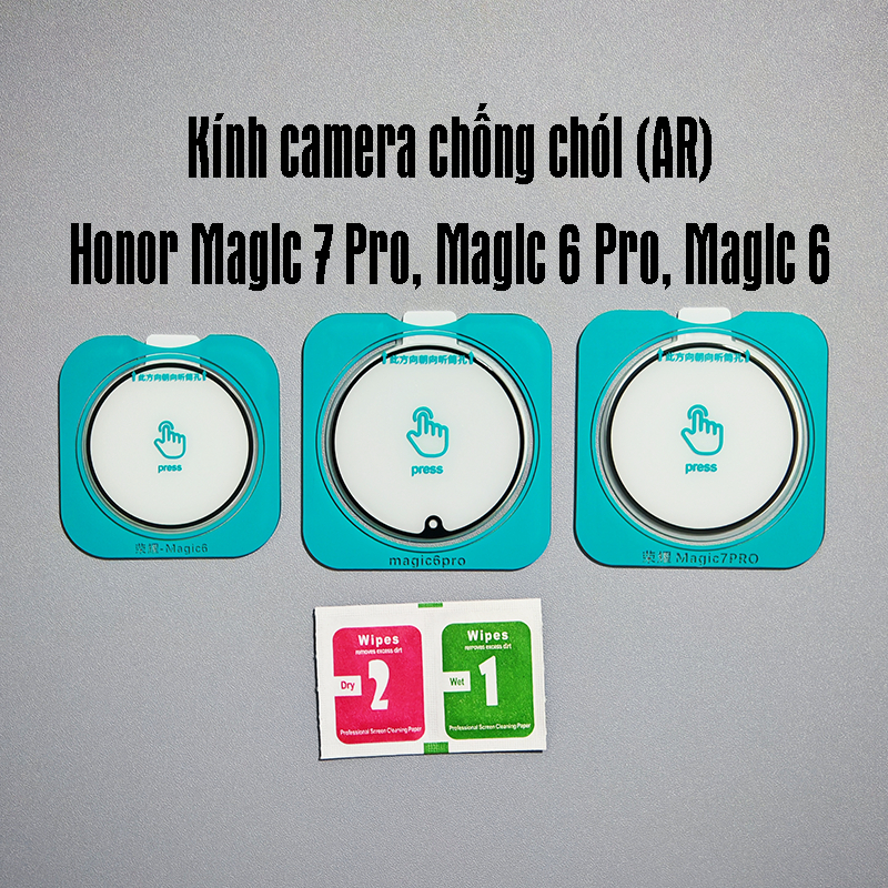 (Kính độ cứng 9H) Dán cường lực chống chói camera Magic 7 Pro, Magic 6 Pro, Magic 6 (AR ...