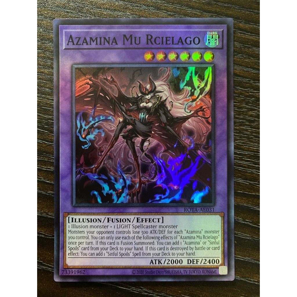 [ Dưa Hấu Yugioh ] Lá bài thẻ Azamina Mu Rcielago - super rare - Tặng ...