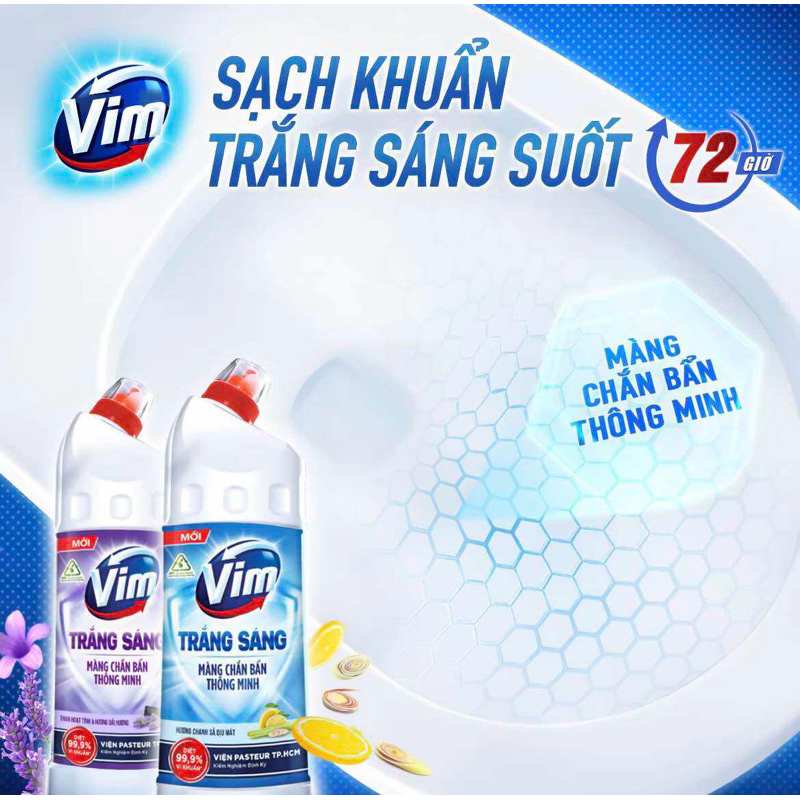 Nước tẩy bồn cầu & nhà tắm VIM diệt khuẩn 880ML/ 870ML/ tui nhỏ 140ML | Shopee Việt Nam