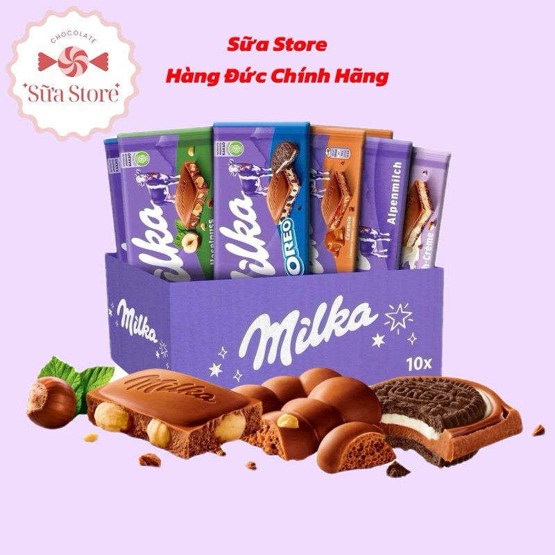 Socola Milka Đức Chính Hãng loại 100g | Shopee Việt Nam