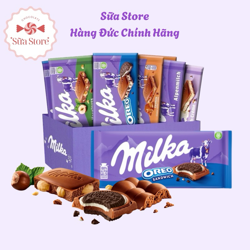 Socola Milka Đức loại 100g-270g-300g - socola sữa - Socola Đức Milka ...