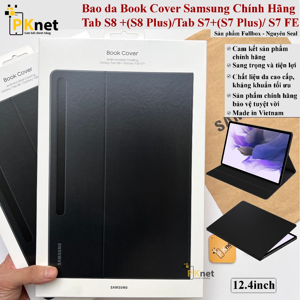 Bao da Samsung Tab S7 Plus(Tab S7+)/ TaB S7 Fe/ Tab S8 Plus(Tab S8 ...