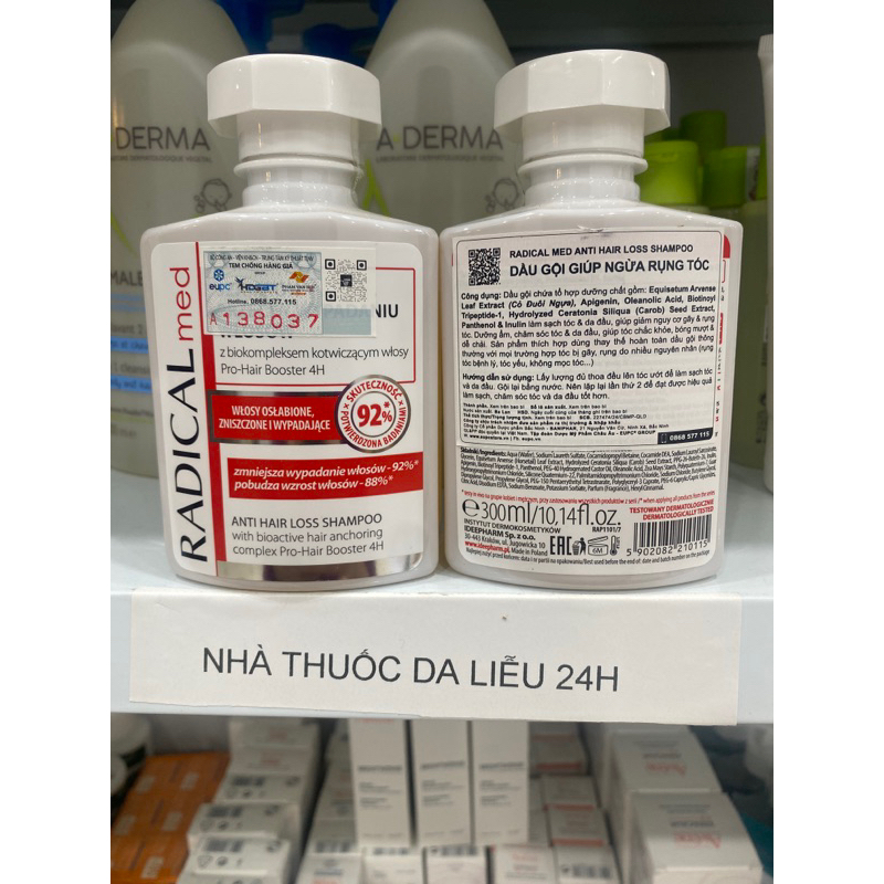 Radical Med Anti Hair Loss Shampoo 300ml dầu gội giảm rụng tóc ...